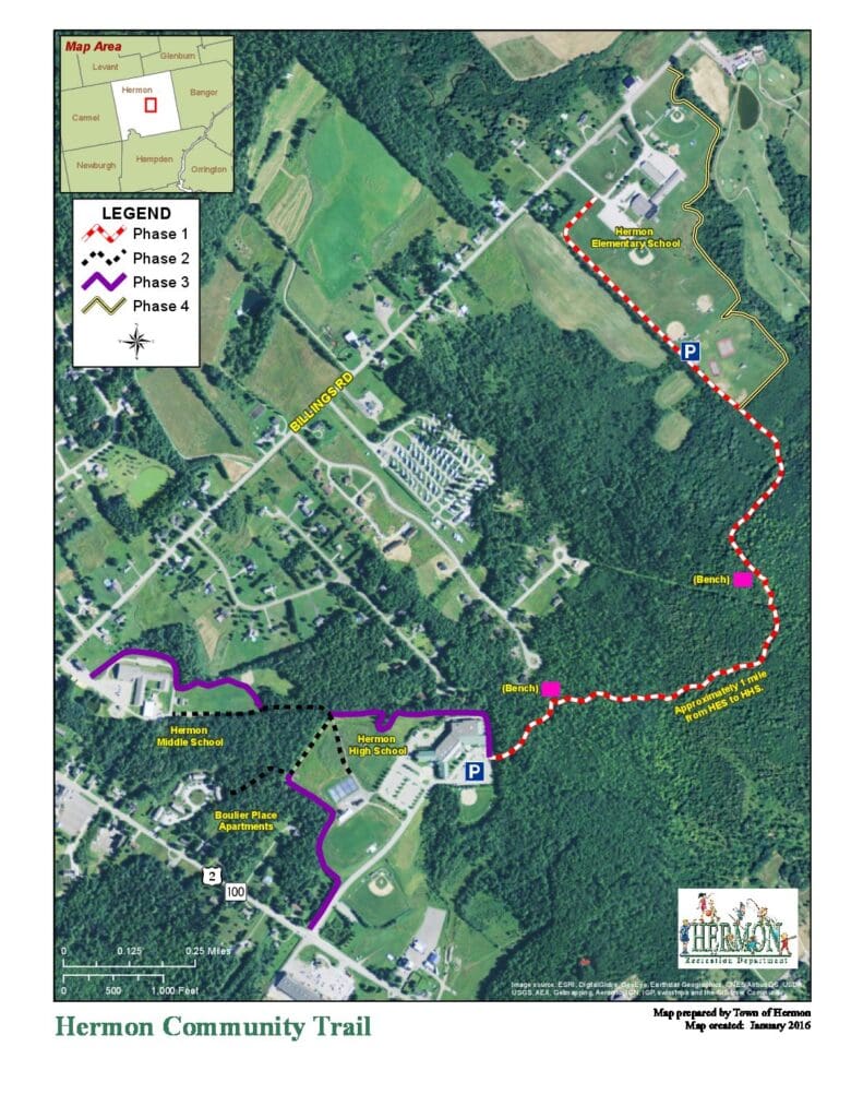 rec-walking-trail-map | Town of Hermon
